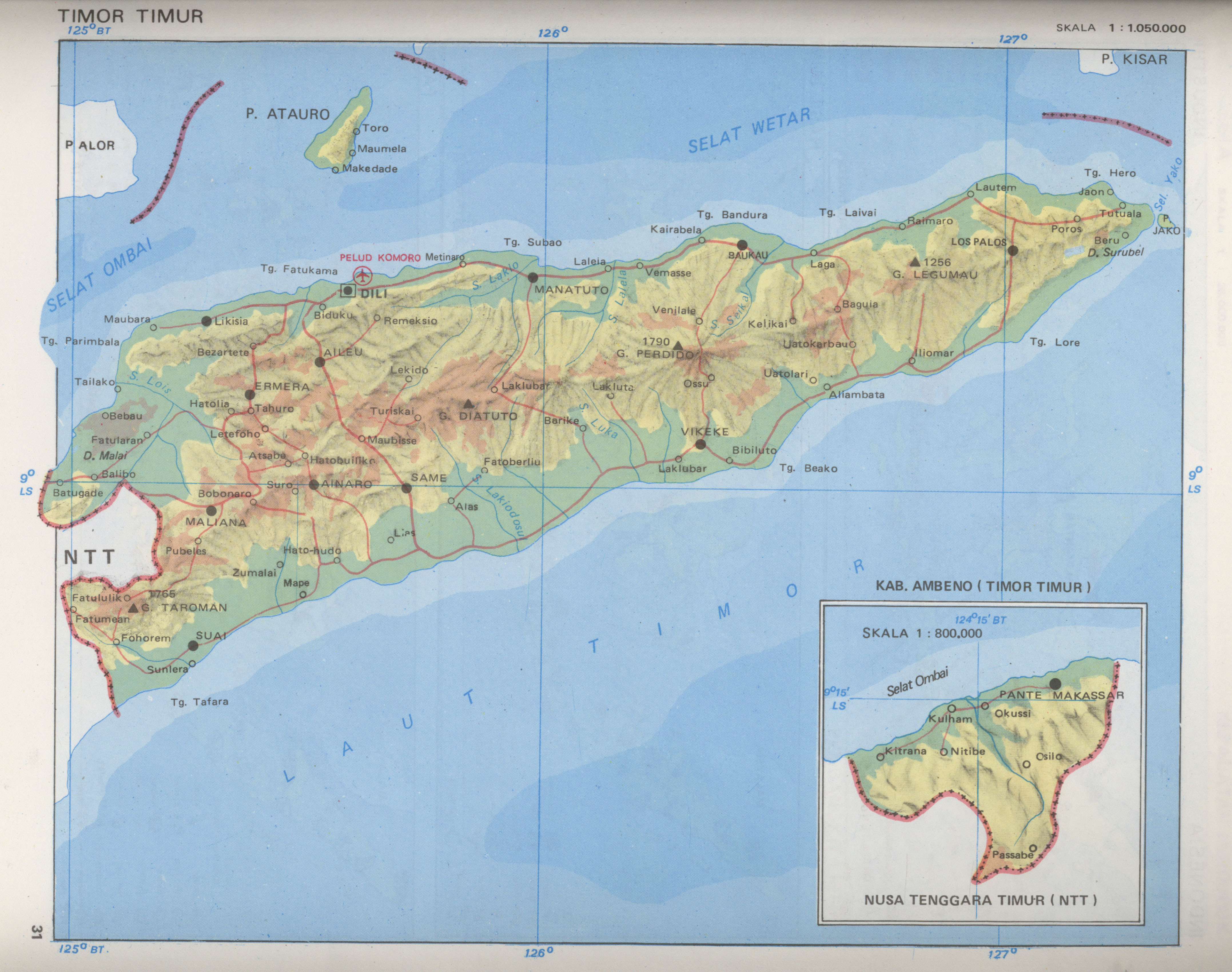 East Timor Maps