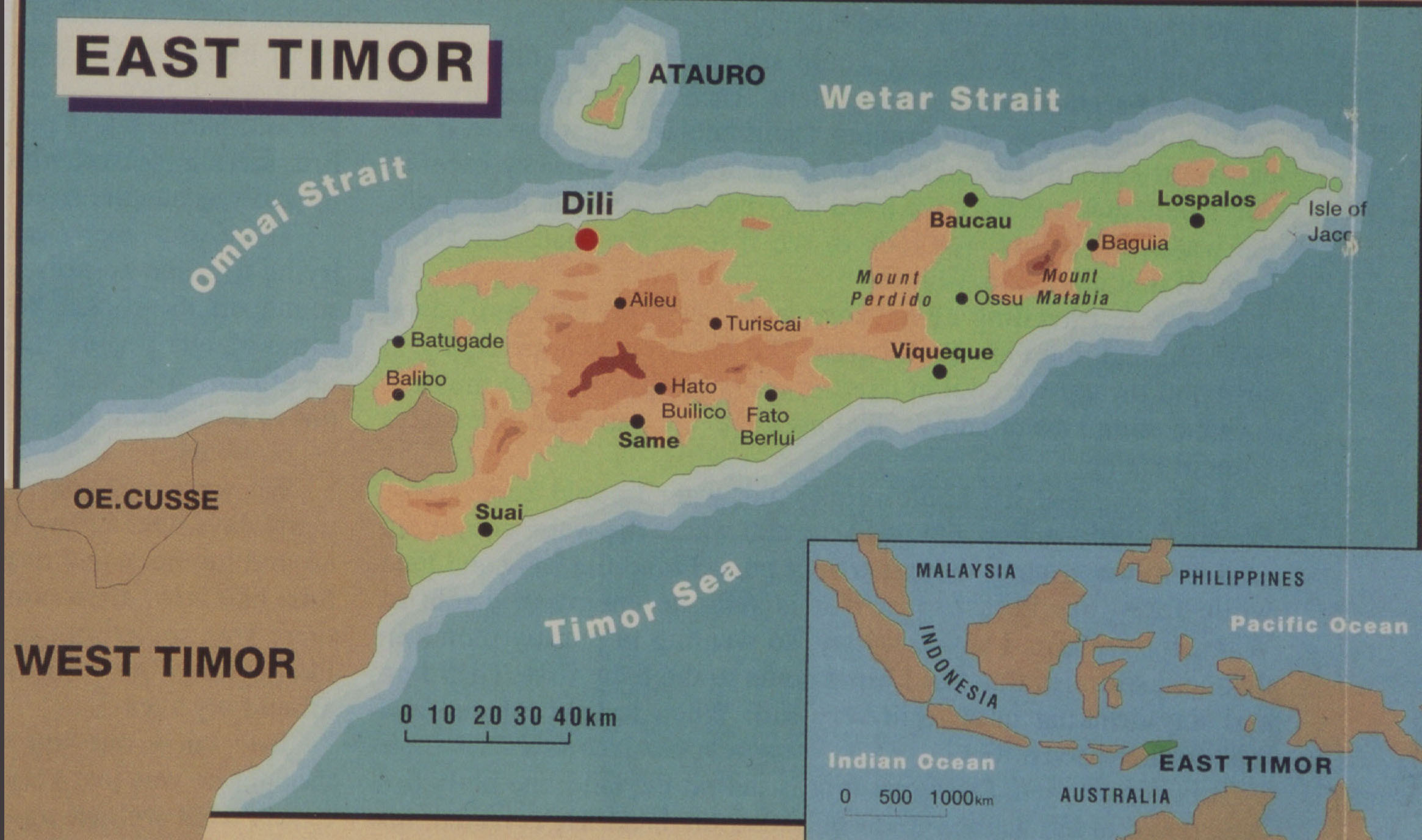 East Timor Maps